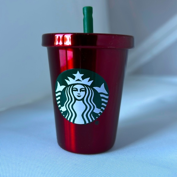 Starbucks | Holiday | Starbucks Deep Metallic Ruby Red Holiday Ornament ...